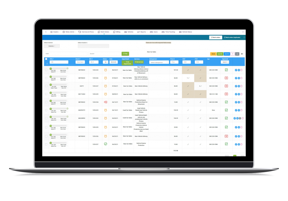 Home - SRS Suite - Software for Auto Detailing Companies